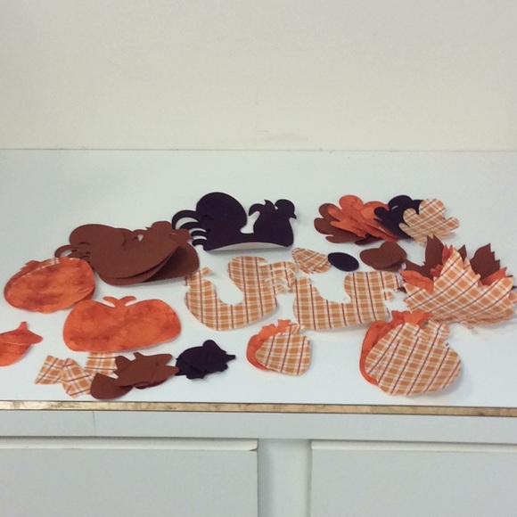 Office | Fall Shapes Machine Cut With Iron On Adhesive | Poshmark